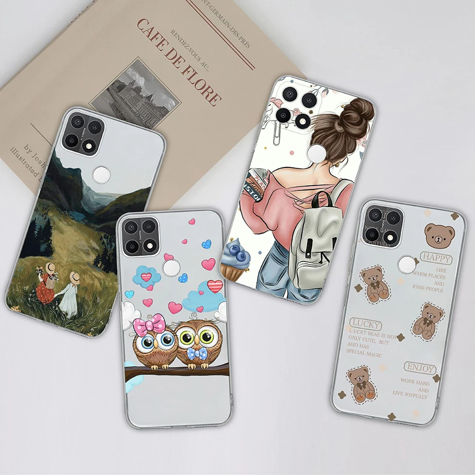 Casing For OPPO A15 A15S A35 Fashion Back Silicon Soft TPU Phone Cover ...