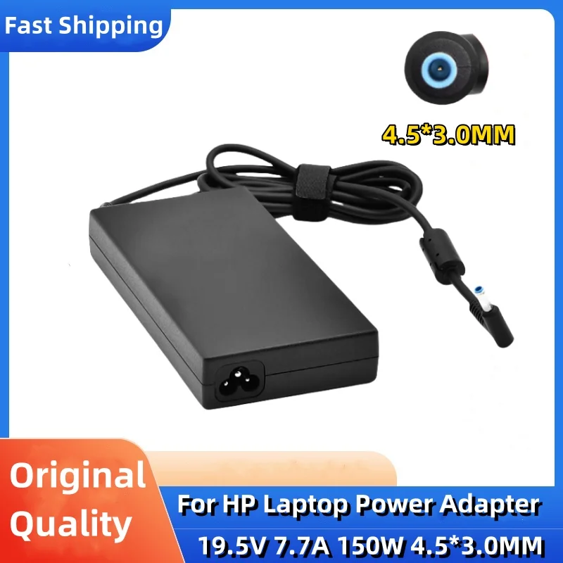 150W 19.5V 7.7A 4.5*3.0MM Laptop Power Adapter Charger For HP Zbook ...