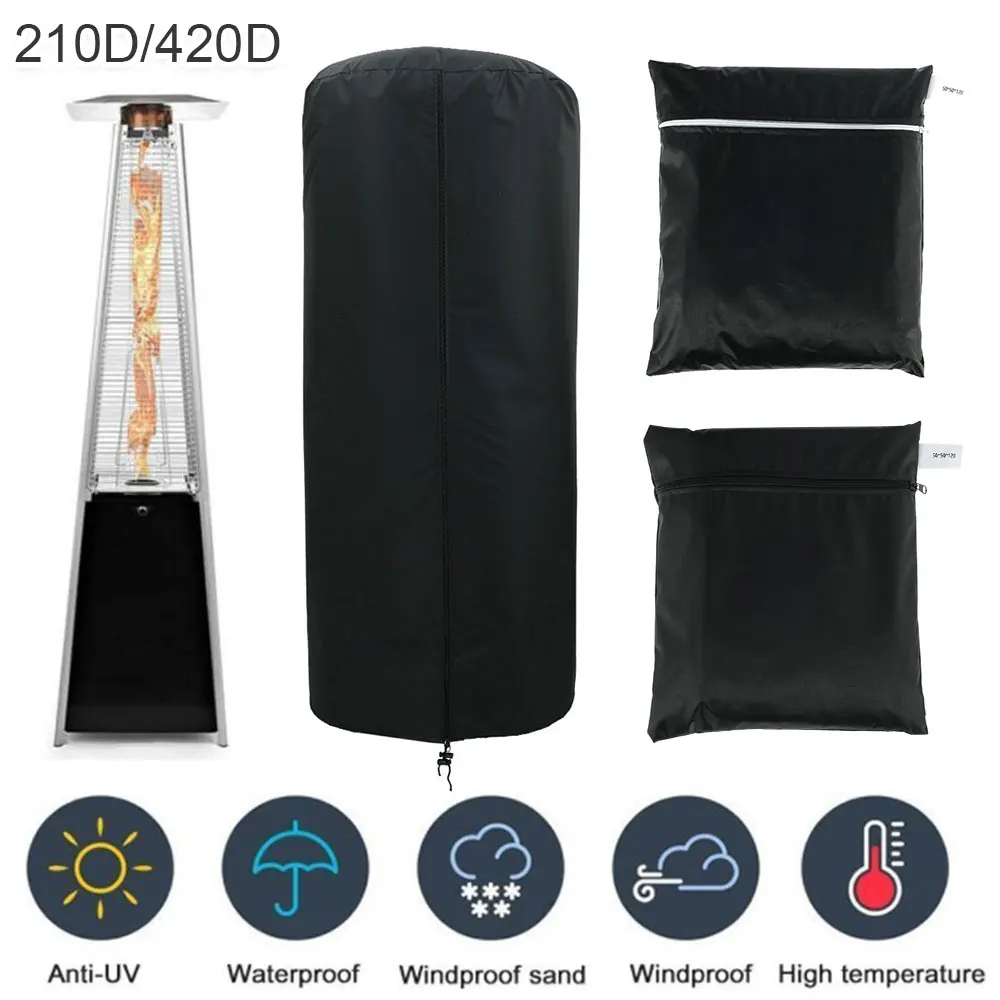 Outdoor-Patio-Heater-Cover-Waterproof-Oxford-Cloth-Umbrella-Fan-Heater ...