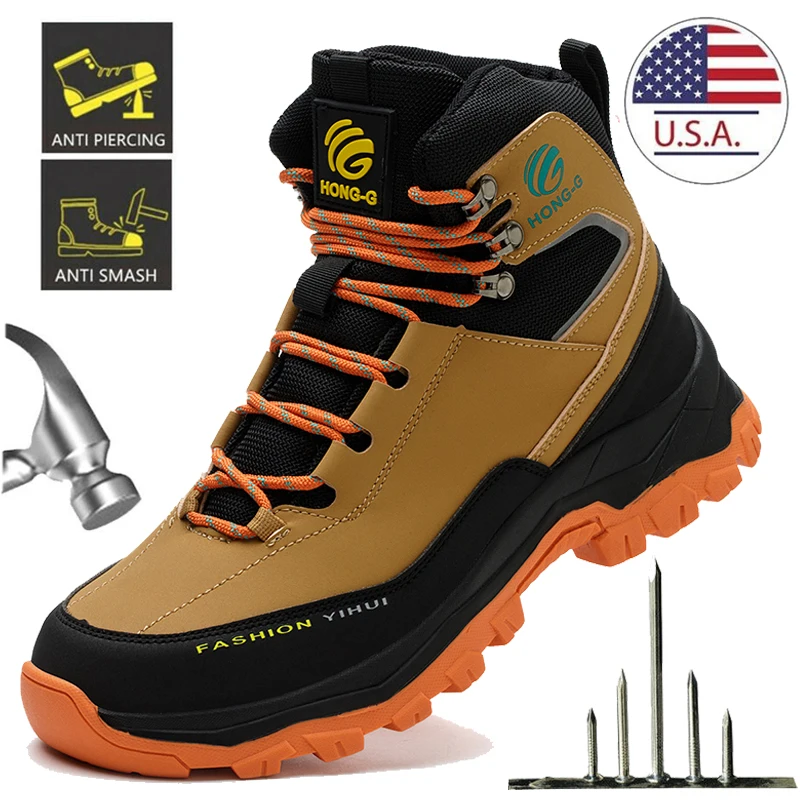 Safety-Shoes-Men-Work-Sneakers-Indestructible-Shoes-Anti-smash-Puncture ...