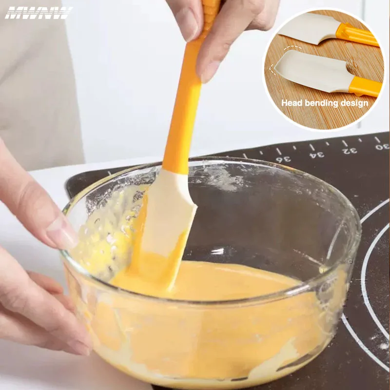 2Pcs-Curved-Silicone-Scraper-Cream-Scraper-Cake-Jam-Honey-Scraper ...