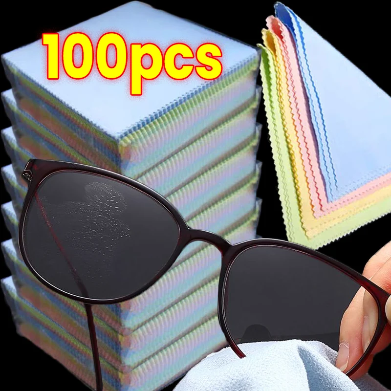 10-100pcs-Glasses-Clean-Cloth-Reusable-Microfiber-Anti-Fog-Eyewear ...