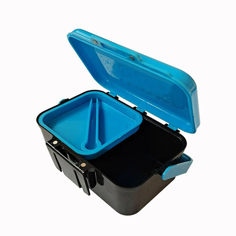 Fishing Multifunctional 2 Compartments Live Bait Box Red Worm Earthworm ...