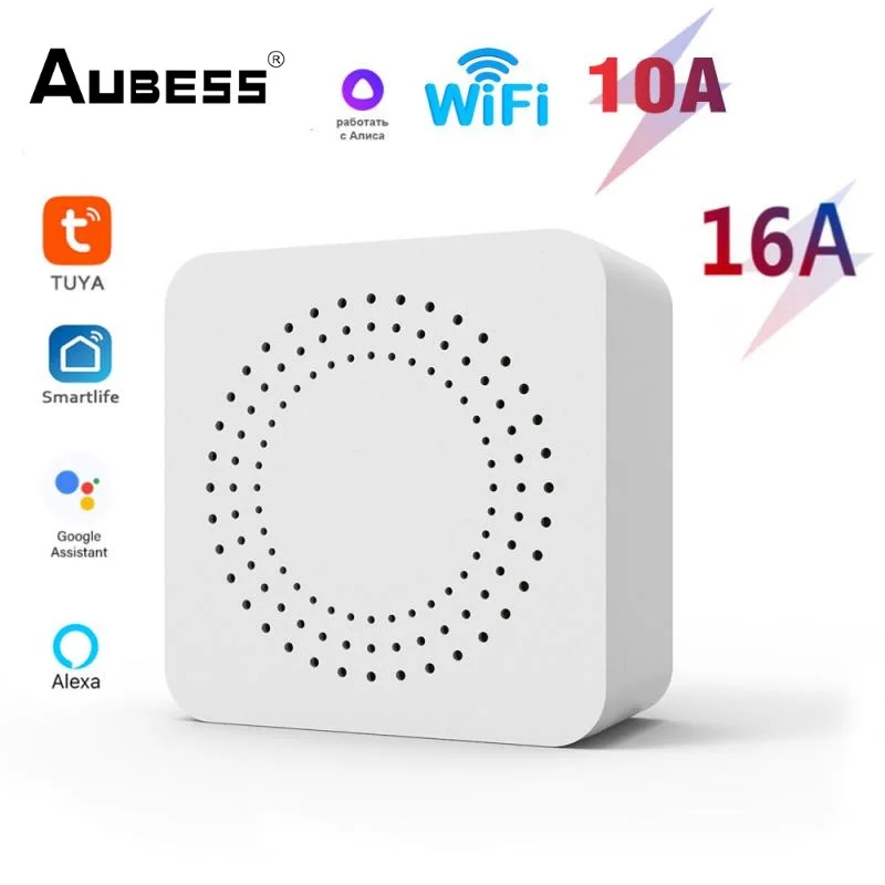 Aubess Tuya Wifi 10a/16a Smart Switch 2way Control Timer Wireless Switch Smart Home Work With ...