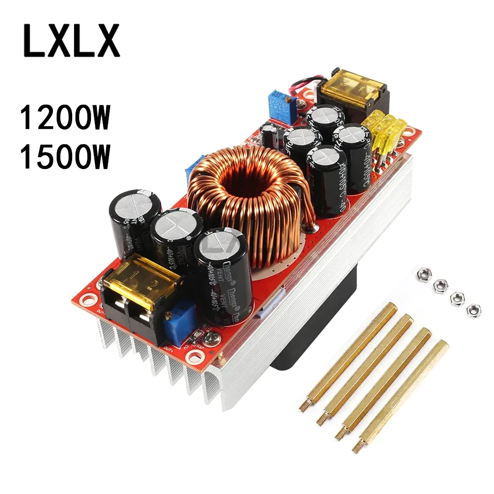 1PCS 1500W 30A 1200W 20A DC DC Boost Converter Adjustable 12 60V To 12 ...