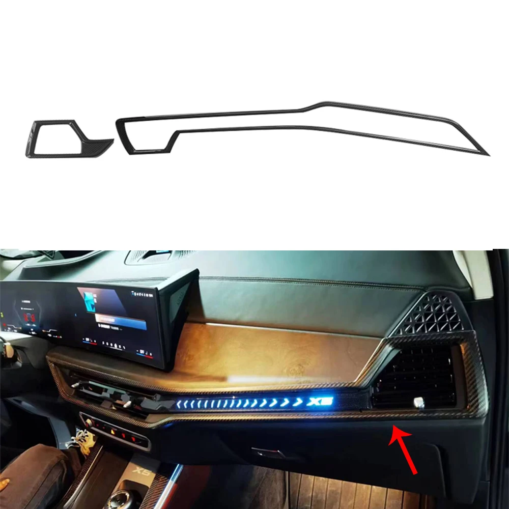 2pcs-Dry-Carbon-Dashboard-Side-Air-Conditioning-AC-Vent-Cover-Panels ...