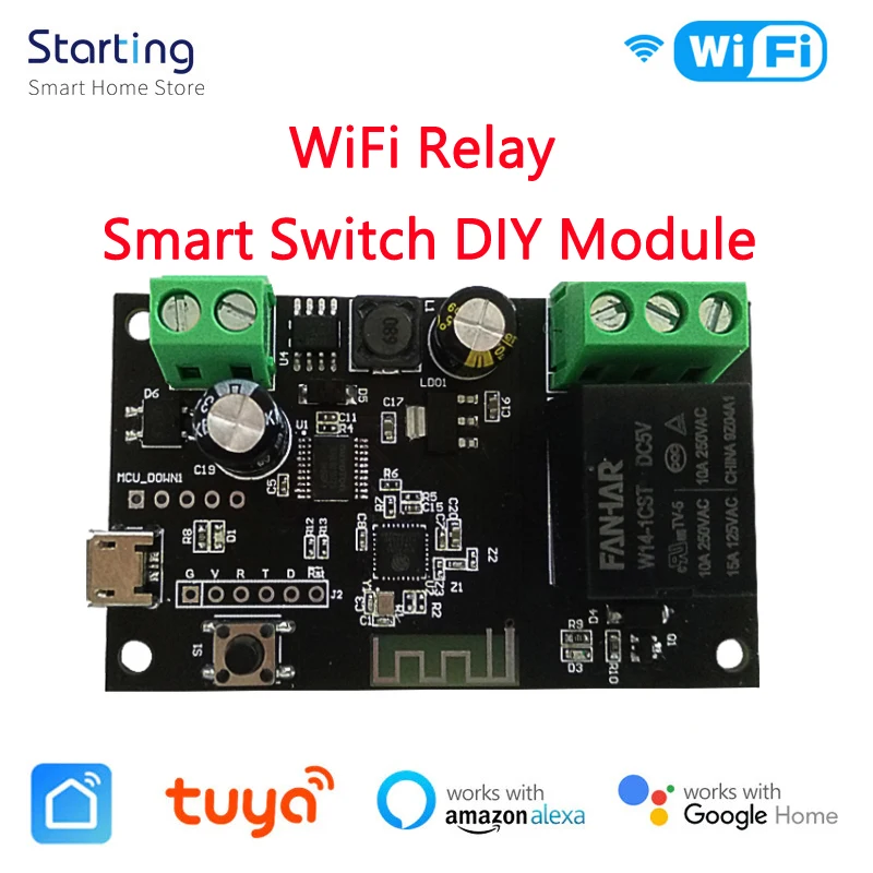12V-WiFi-Relay-Tuya-Smart-Switch-DIY-Module-Smart-Life-APP-Remote ...