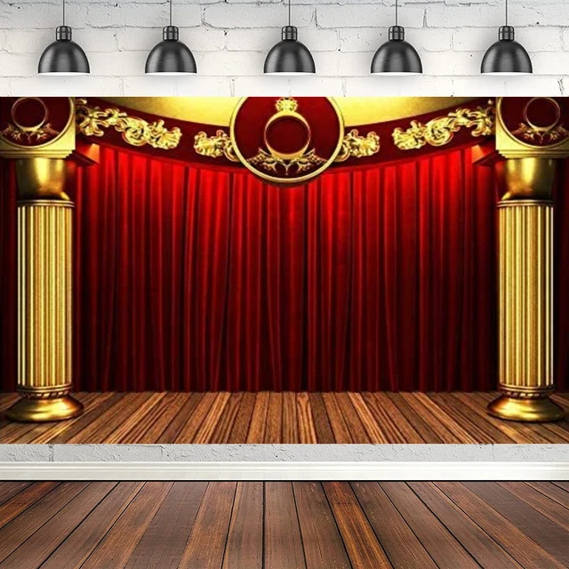 Red Stage Lights Background