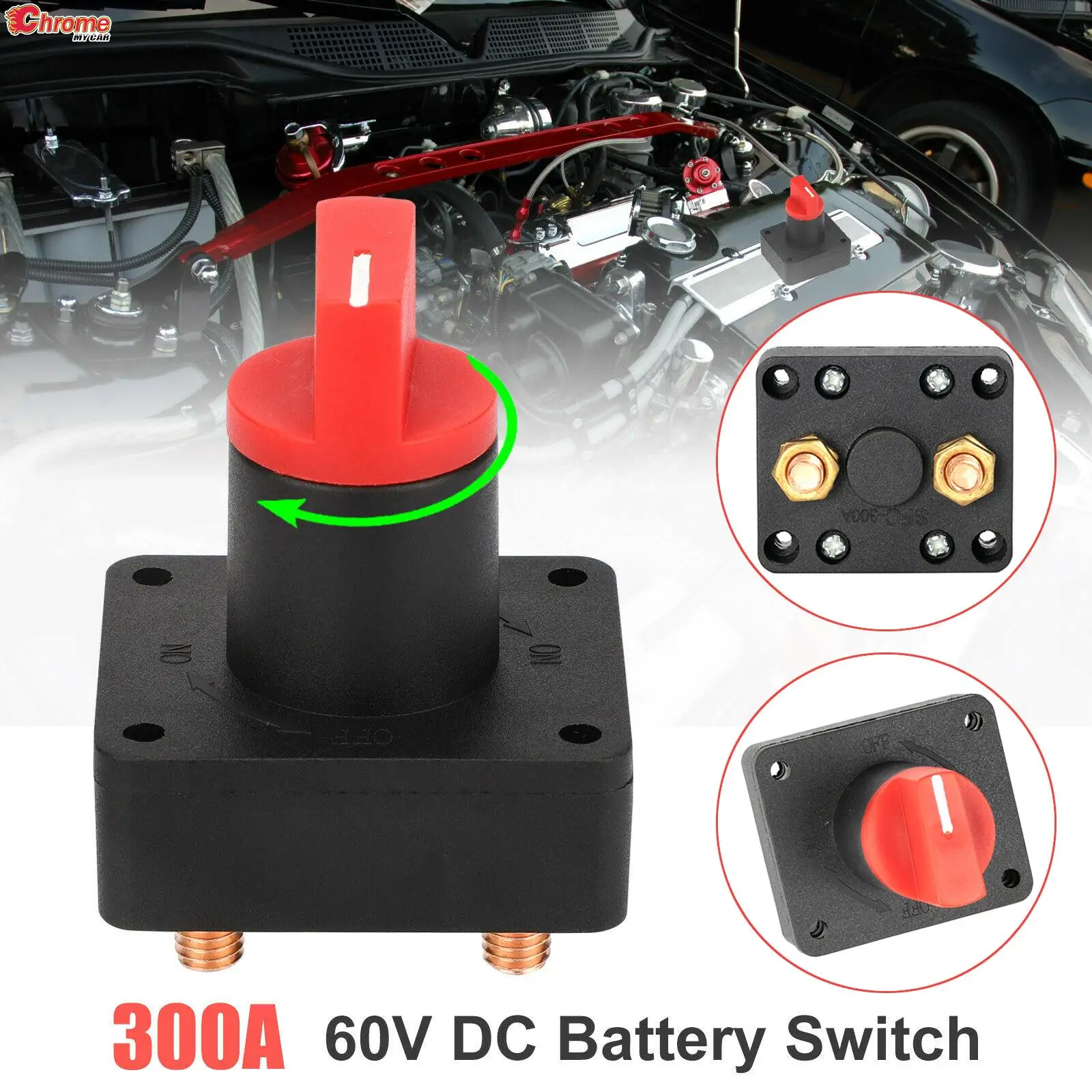 300a 60v Battery Isolator Switch Disconnect Power Cut Off Kill Switch