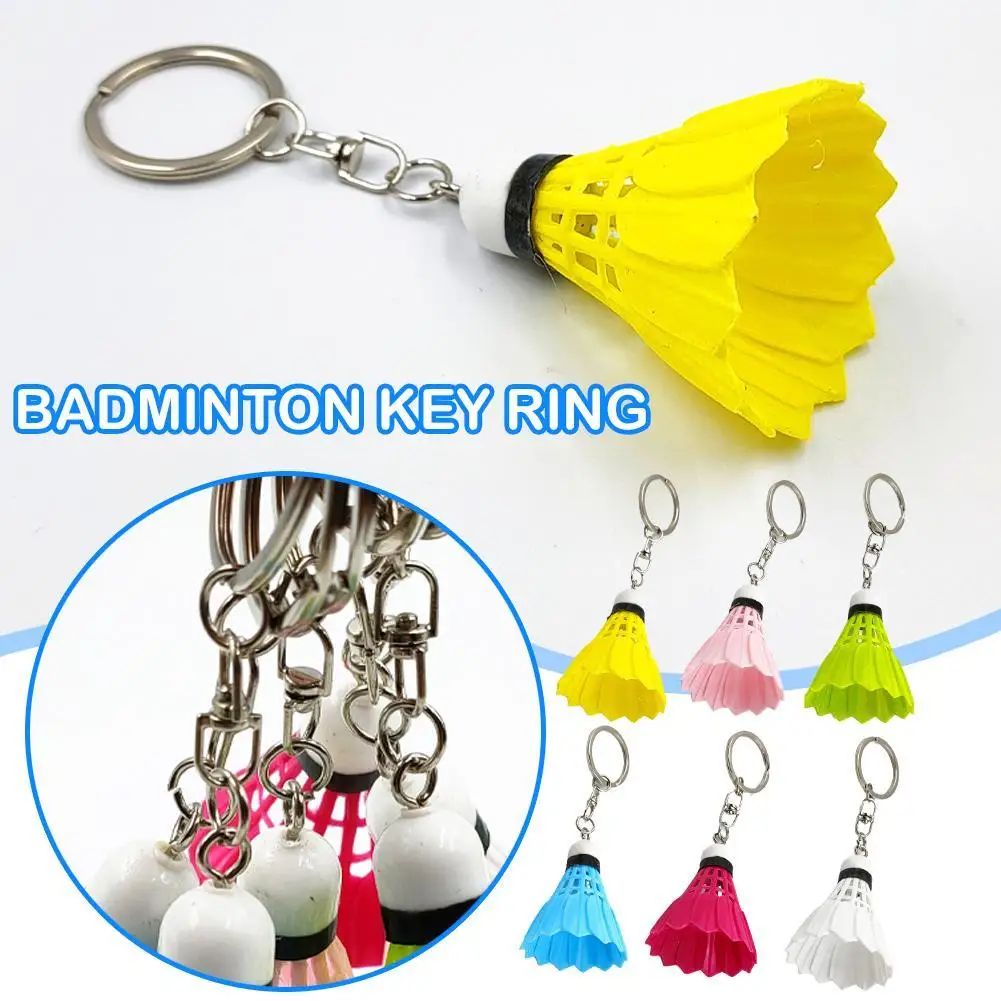 Creative-Mini-Badminton-Keychain-Cute-Shuttlecock-Key-Chains-PVC ...