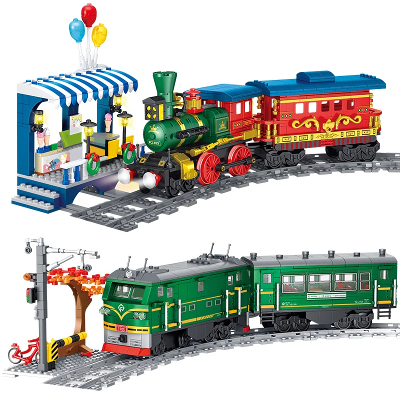 Technical-City-Power-Sightseeing-Train-High-tech-Railway-Track-Building ...