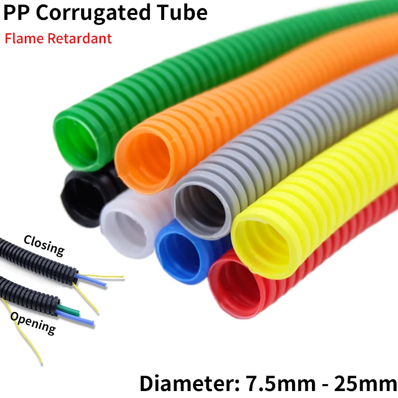 3M-6M-PP-Insulated-Corrugated-Tube-Auto-Line-Pipe-Harness-Motor ...