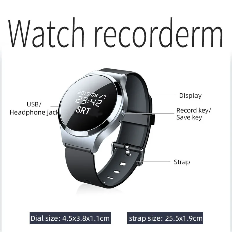 JNN-Digtal-Professional-Sound-Activated-Dictaphone-Recorder-watch ...