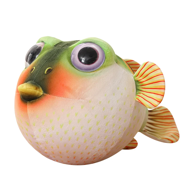 26-33-43CM-Lifelike-Sea-Animals-Puffers-Stuffed-Toys-Real-Life ...