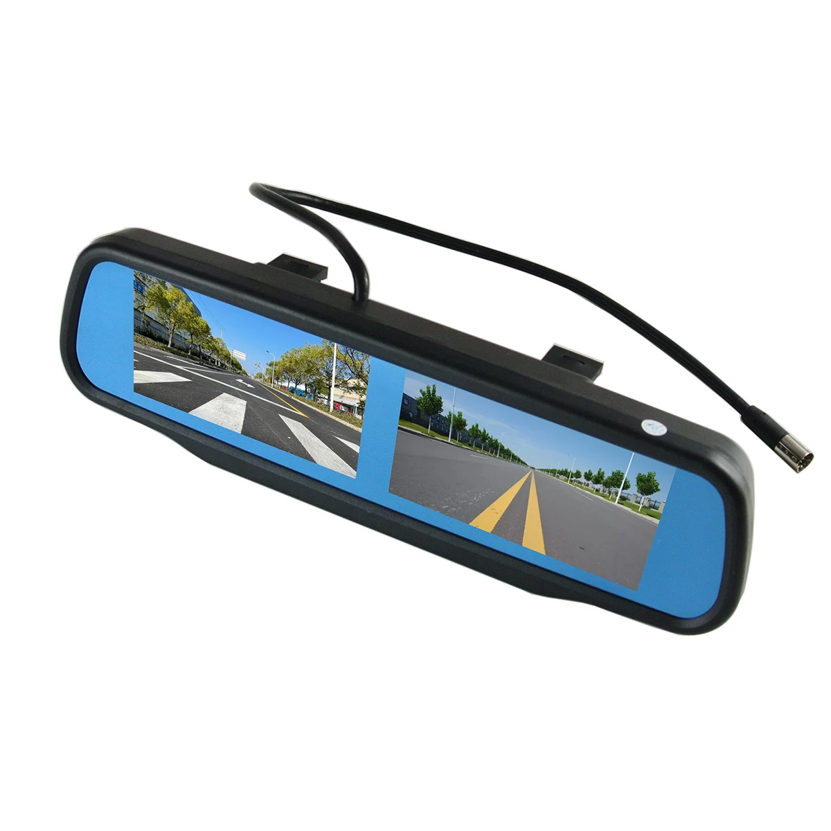 ANSHILONG-Universal-Car-Interior-Mirror-Built-in-Dual-LCD-Screen ...