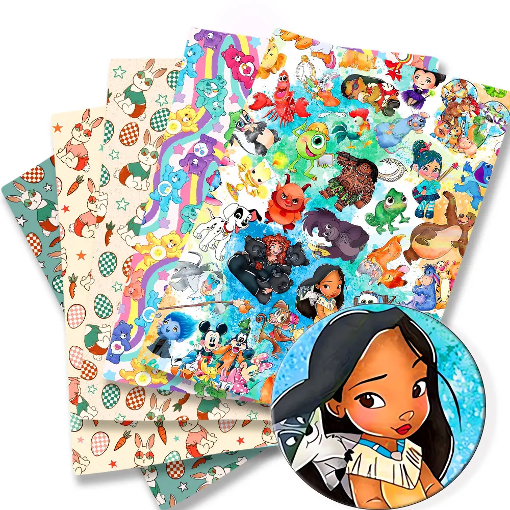 disney fabric 140x50CM Cartoon cotton fabric Patchwork Tissue Kid Home ...