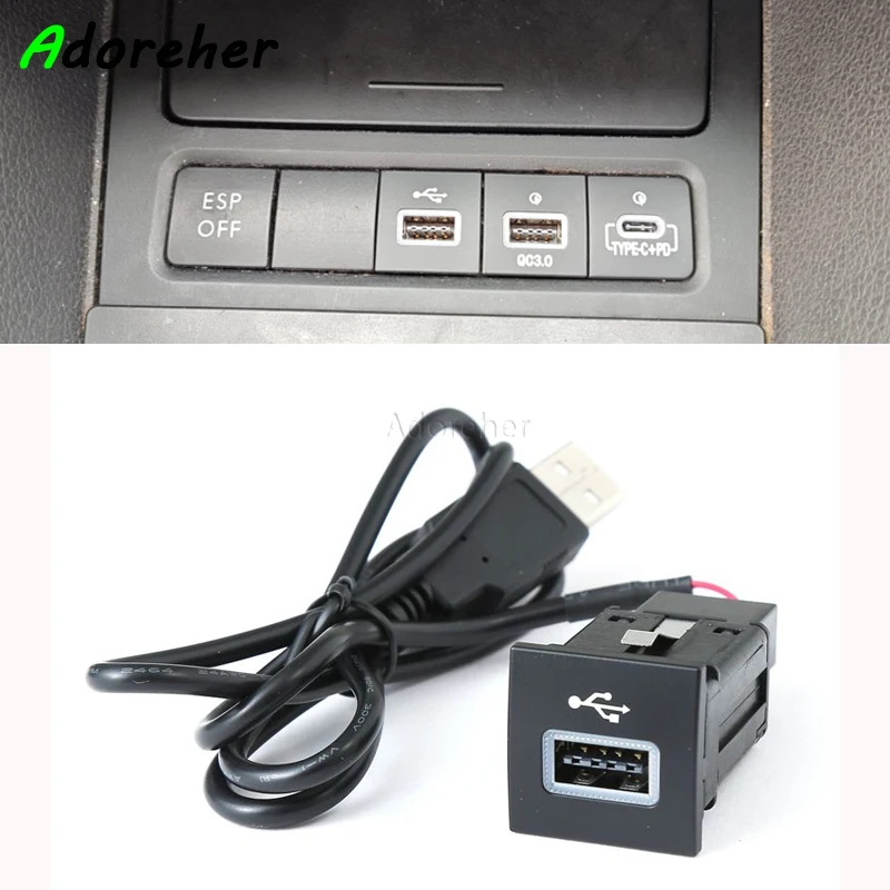 Car-USB-Input-Adapter-Audio-Radio-u-disk-flash-Socket-Interface-Cable ...