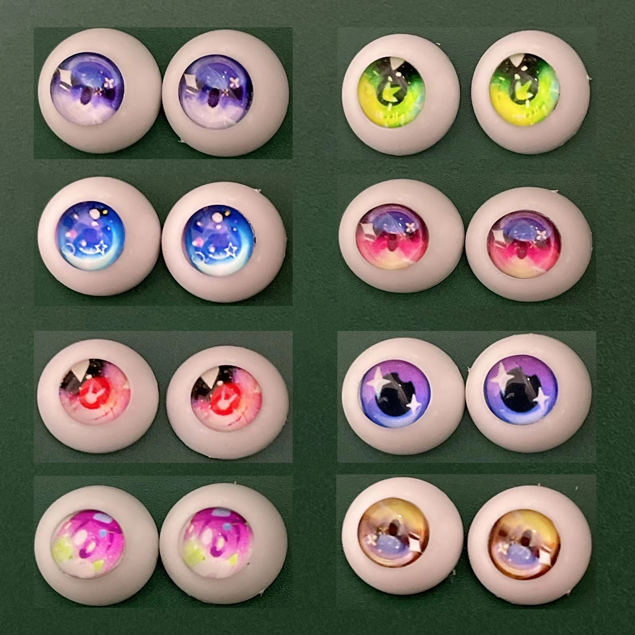 2 Pairs Eyeball 12mm/14mm Cartoon Eyeball DIY Toy Eye Plush Animal Eye ...