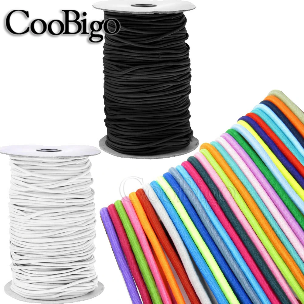 10 Meters 1mm 2mm 3mm Round Elastic Rubber Band Bungee Cord Shock Rope ...
