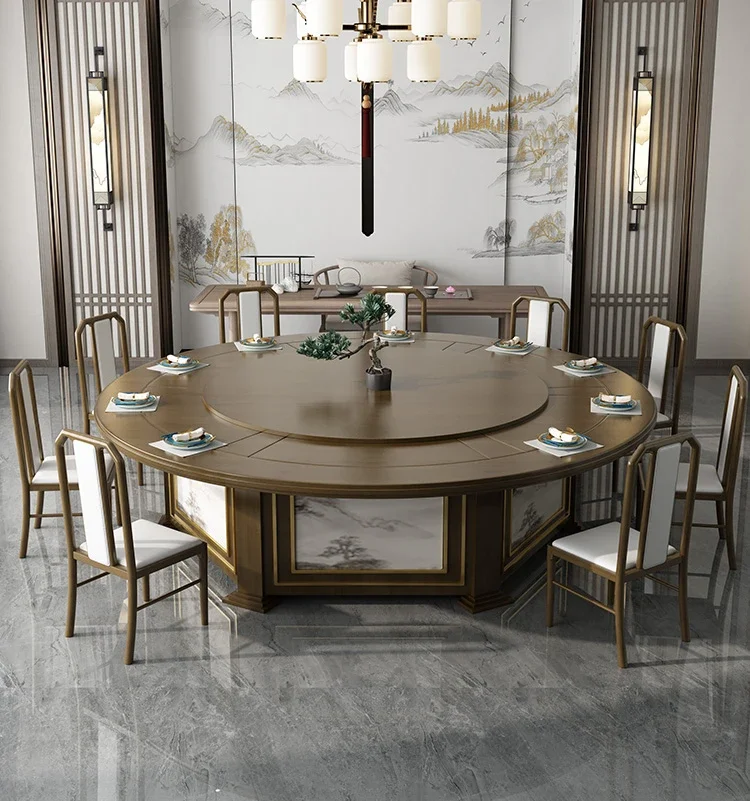 Hotel-dining-table-large-round-table-15-people-20-people-hotel-box-new ...