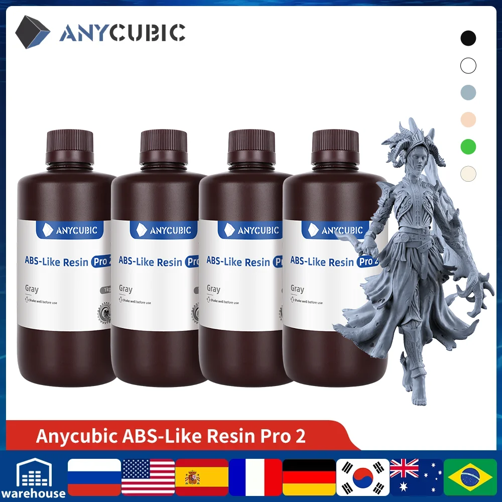 ANYCUBIC-LIke-ABS-Pro-2-405nm-3D-Printer-UV-Resin-For-LCD-SLA-DLP ...