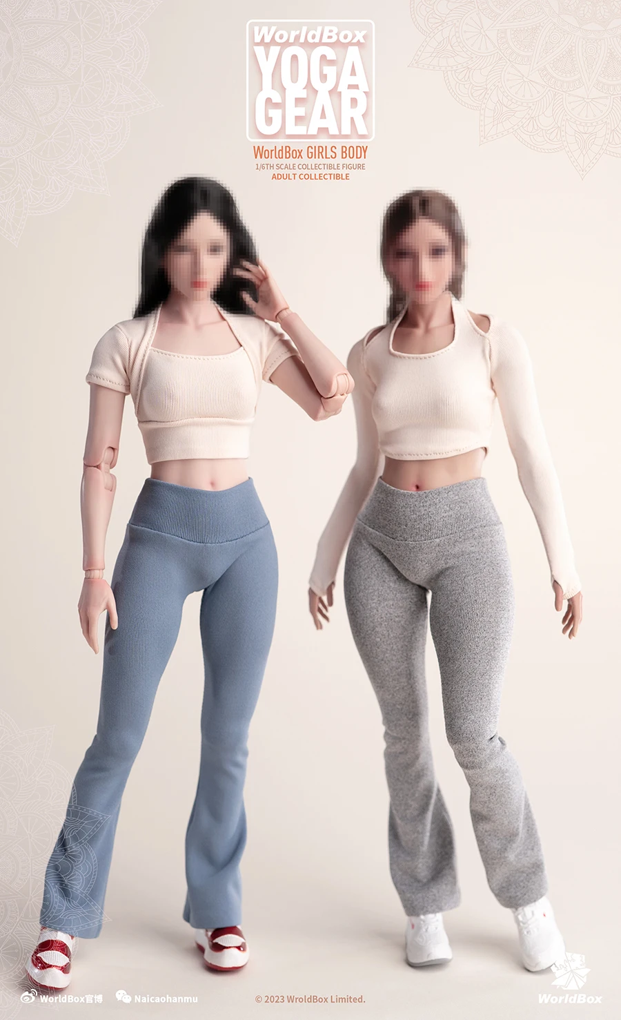 Worldbox-Equipo-de-Yoga-femenino-ropa-el-stica-modelo-de-12-pulgadas ...