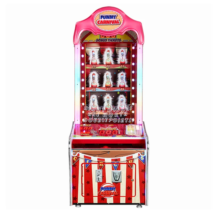 Amusement-Machine-Arcade-Kids-Arcade-Hit-Down-The-Clown-Coin-Operated ...