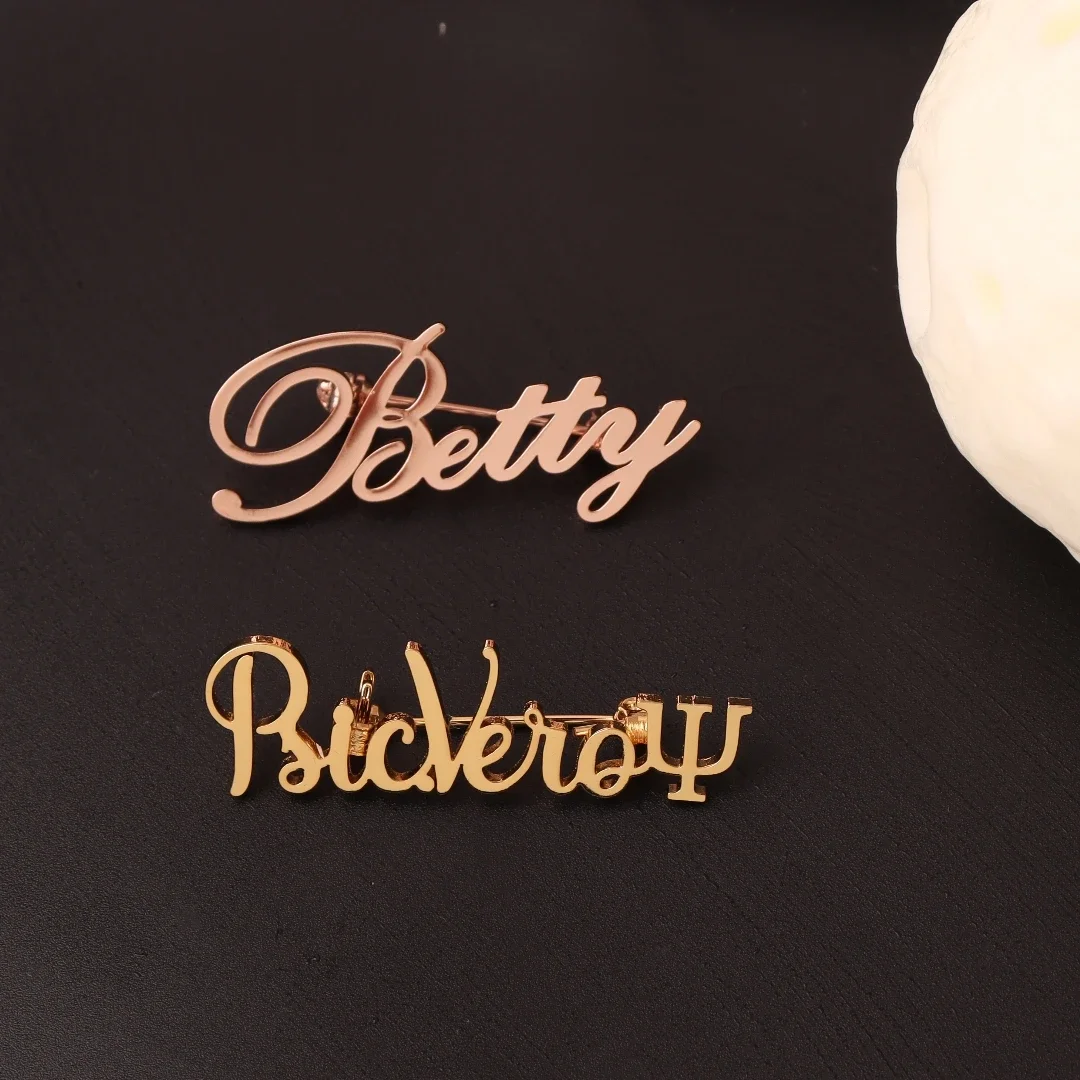 Custom-Name-Brooch-for-Women-Men-Personalized-Stainless-Steel ...