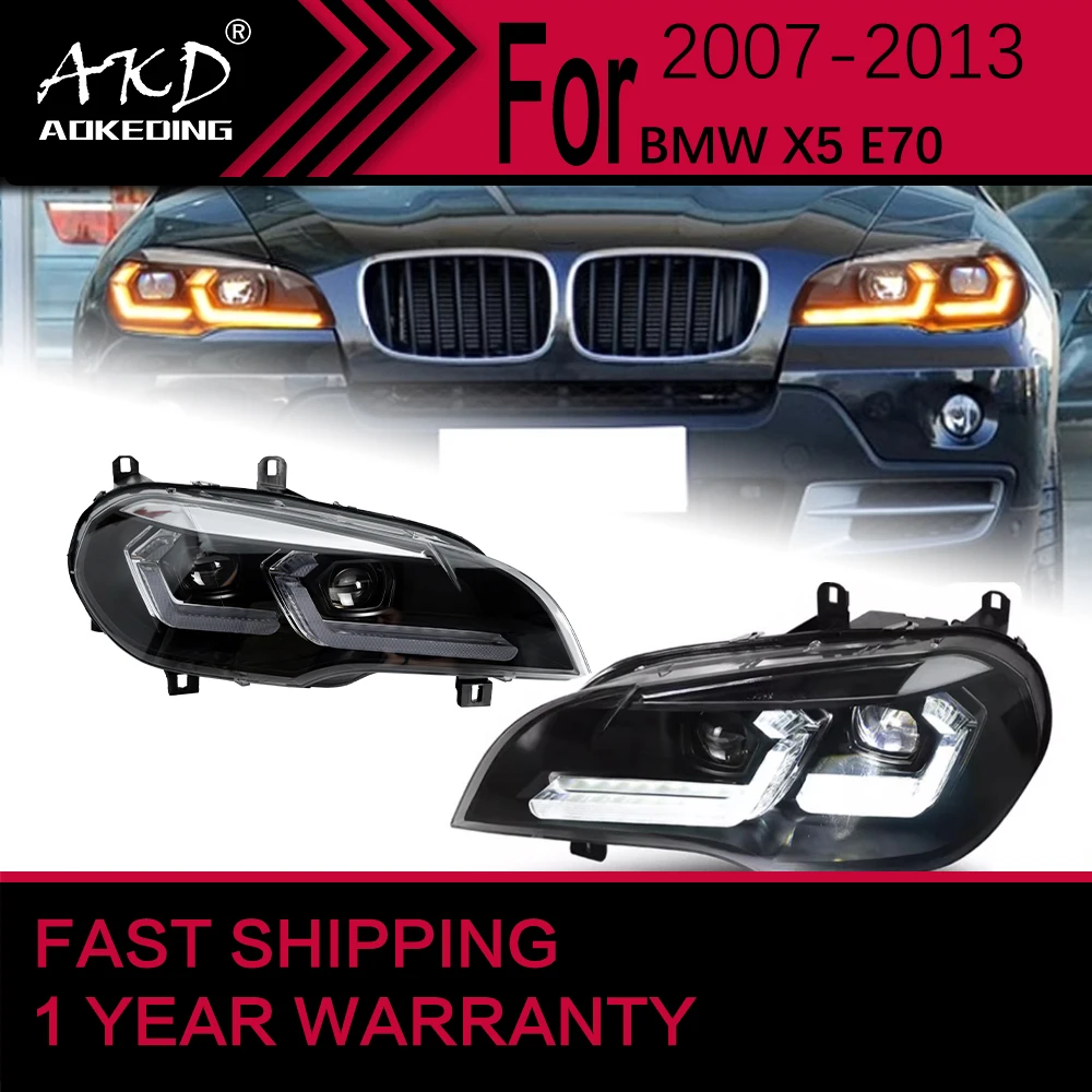 Car-Lights-for-BMW-E70-X5-LED-Headlight-2007-2013-E70-X5-Head-Lamp-Drl ...