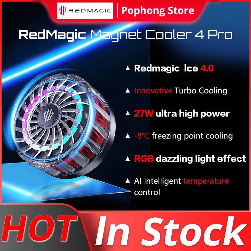 RedMagic Magnetic Cooler 4 Pro ICE Cooler 27W Ultra Magnet Design ...