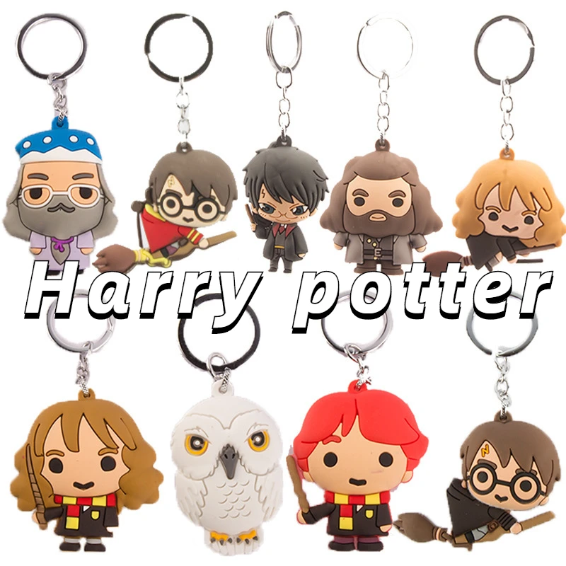 LLavero de PVC de Harry Potter, película y TV, 3D, estilo Q, Dobby ...