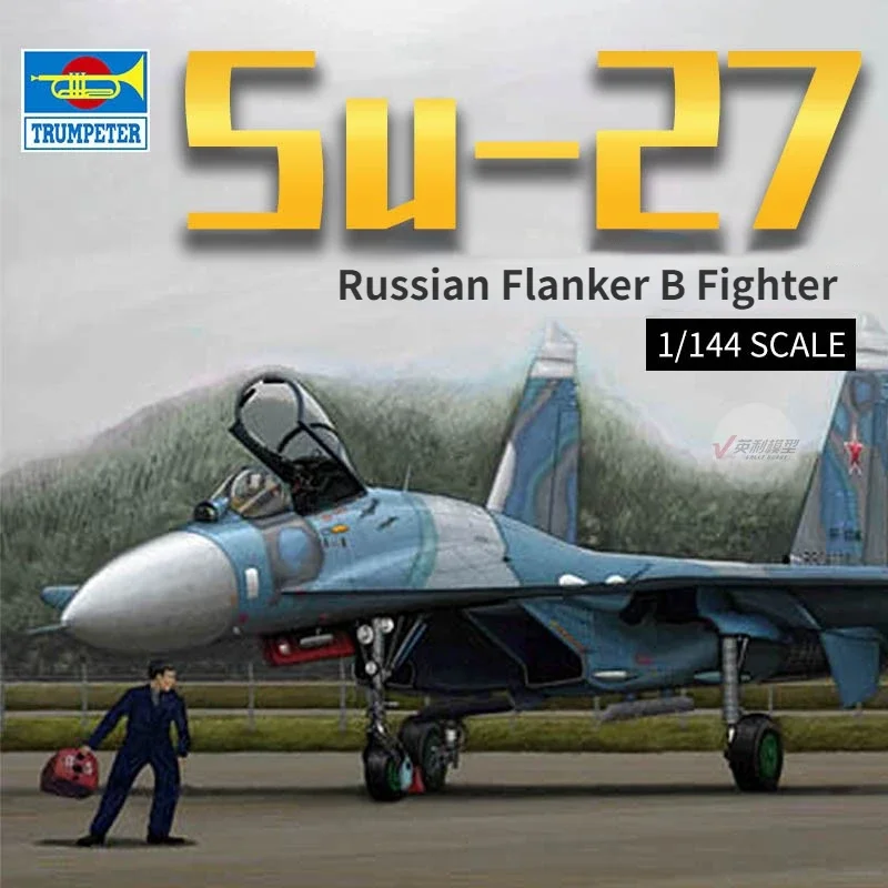 TRUMPETER-03909-Assembly-Model-1-144-Russian-Su-27-Flanker-B-Fighter ...
