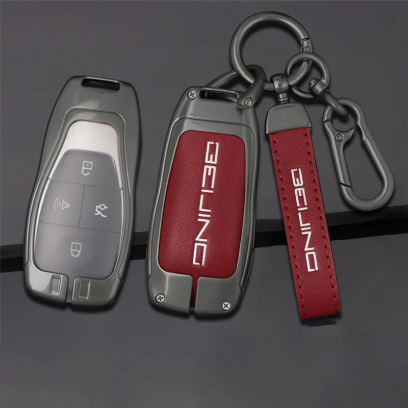 Zinc Alloy Car Key Case Cover for Baic x55 x35 x75 ii evo 5 Beijing ...