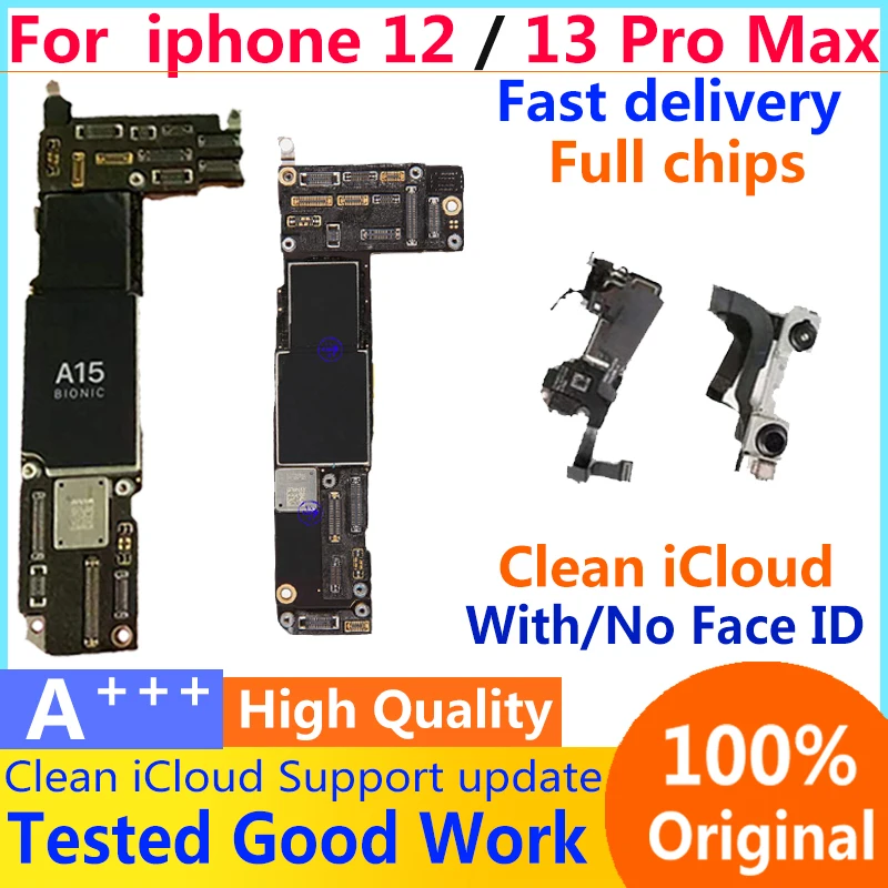 Ios Update 100%original For Iphone 12 Pro Max Motherboard With Face Id ...