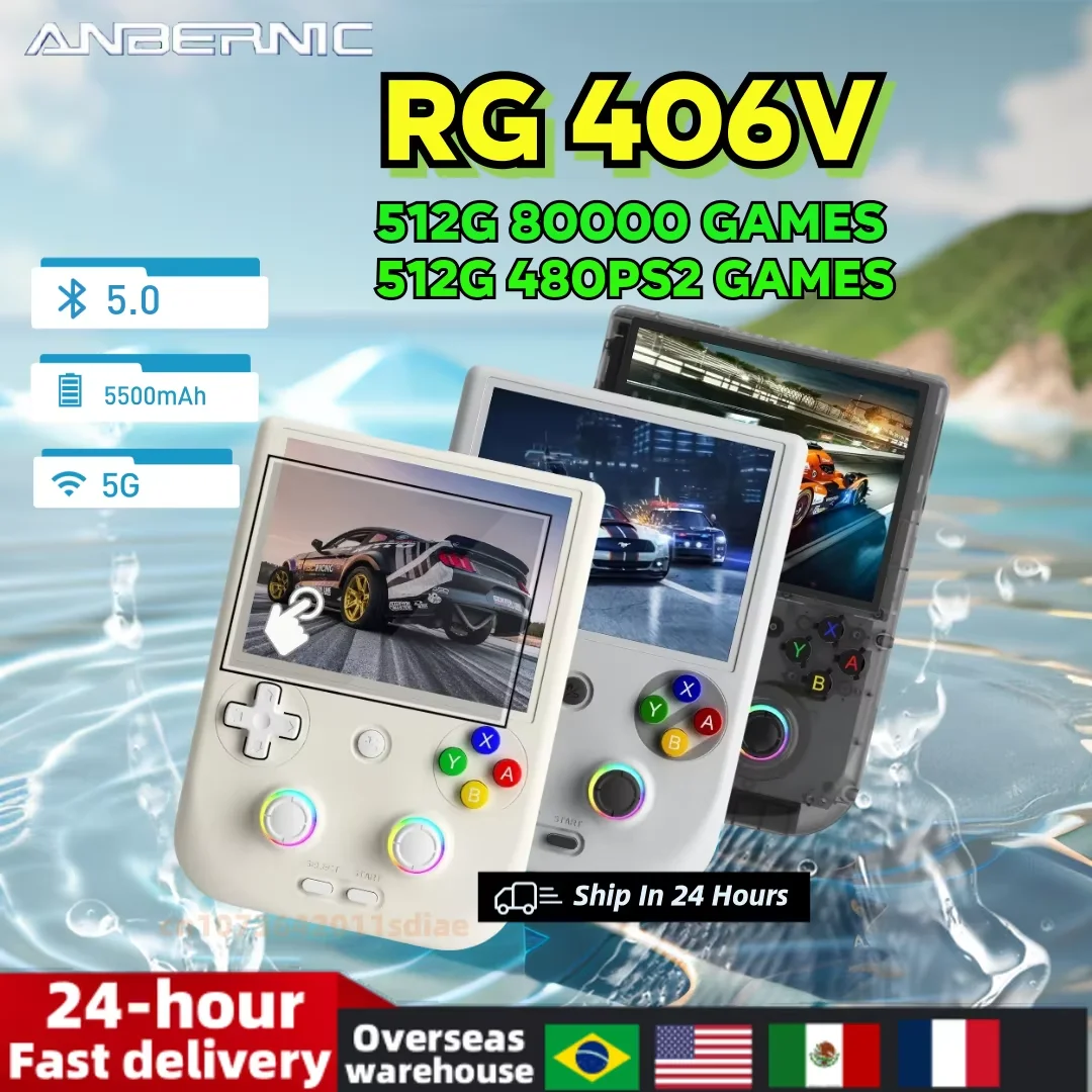 ANBERNIC RG406V Retro Handheld Game Console Video Game Consoles 4 IPS ...