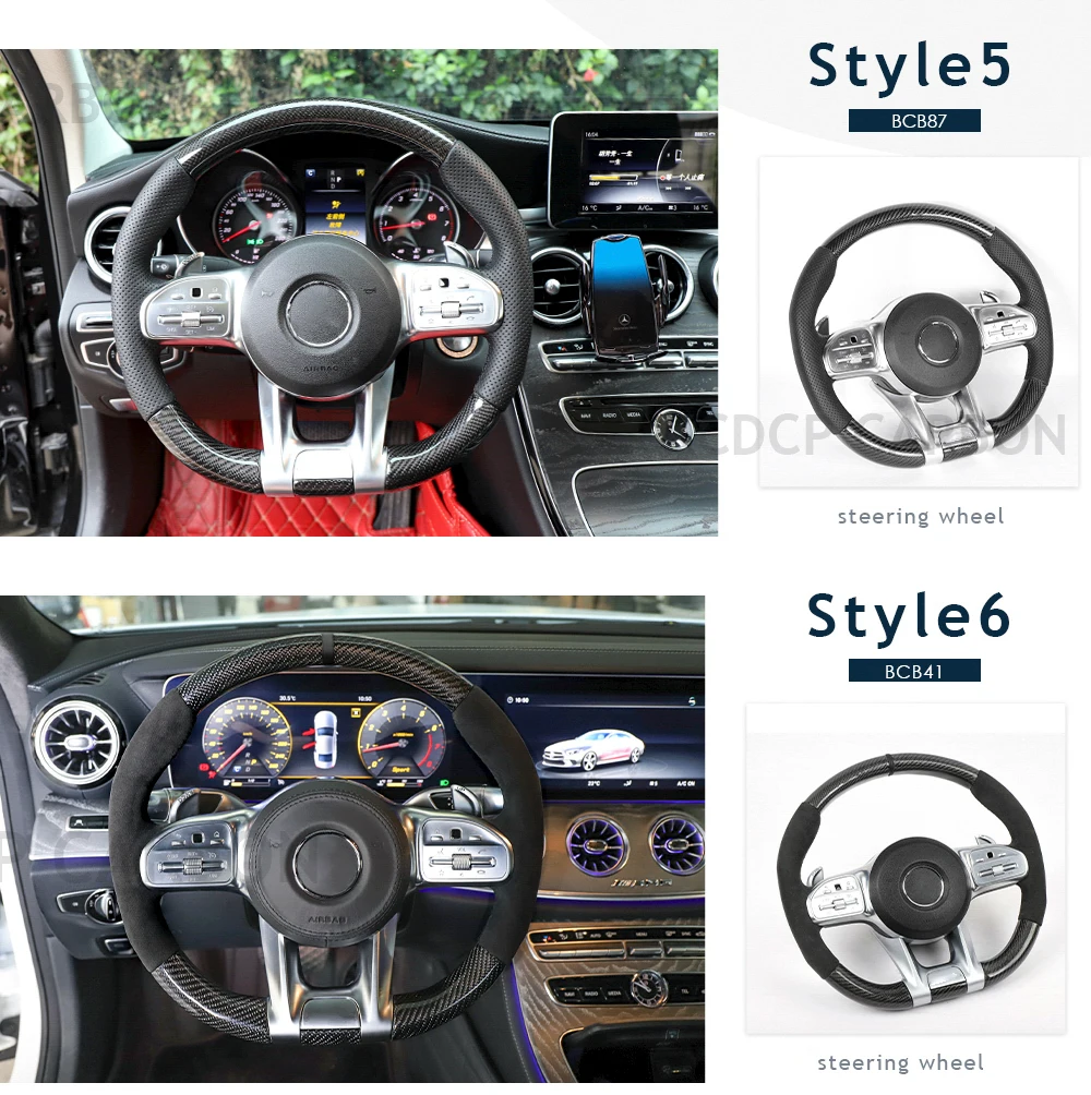 Carbon Fiber Steering Wheel For Mercedes Benz C63 E63 W213 C43 A45 G63 ...