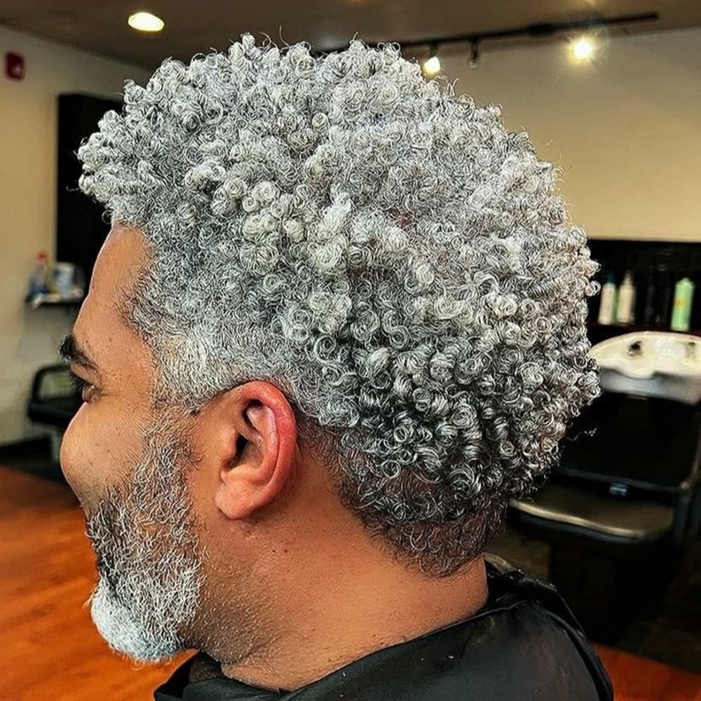 Black And Silver Hair For Men