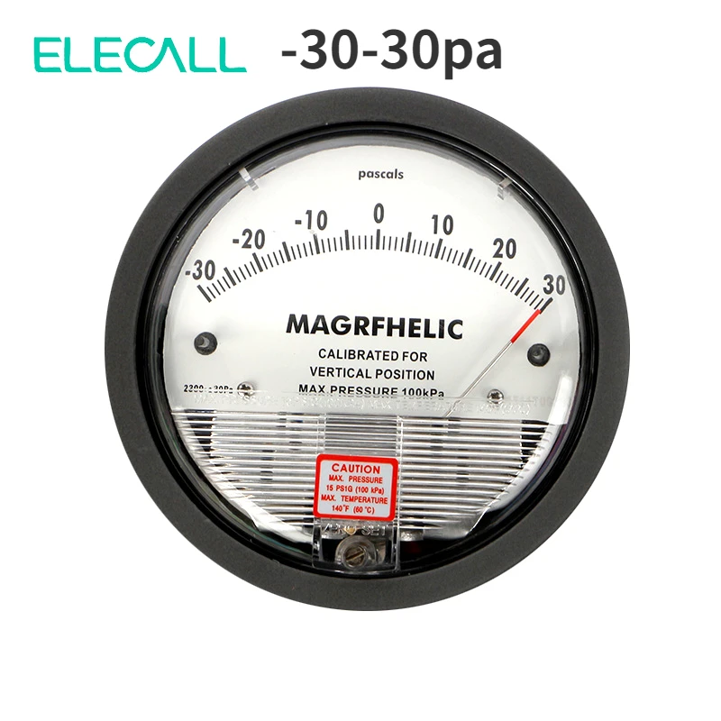 ELECALL-TE2000-30-30PA-Micro-Differential-Pressure-Gauge-Negative-Pressure-Air-Pressure-Meter ...