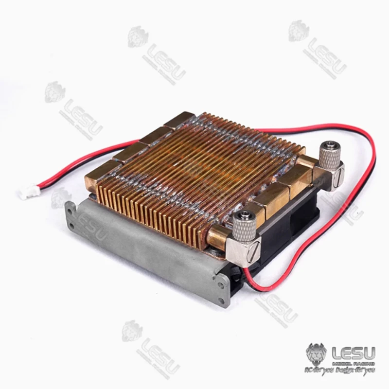 LESU RC Parts Radiator Cooling Apparatus Metal for 1/14 Scale DIY ...
