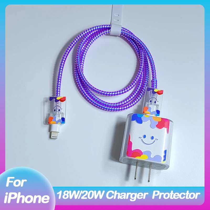 For-Apple-Iphone-20w-Charger-Case-Data-Cable-Protectors-Charger-Head ...