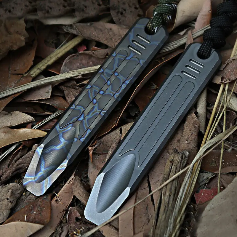 Titanium Alloy Tactical Crowbar Outdoor TC4 Titanium Pocket Multi tools ...