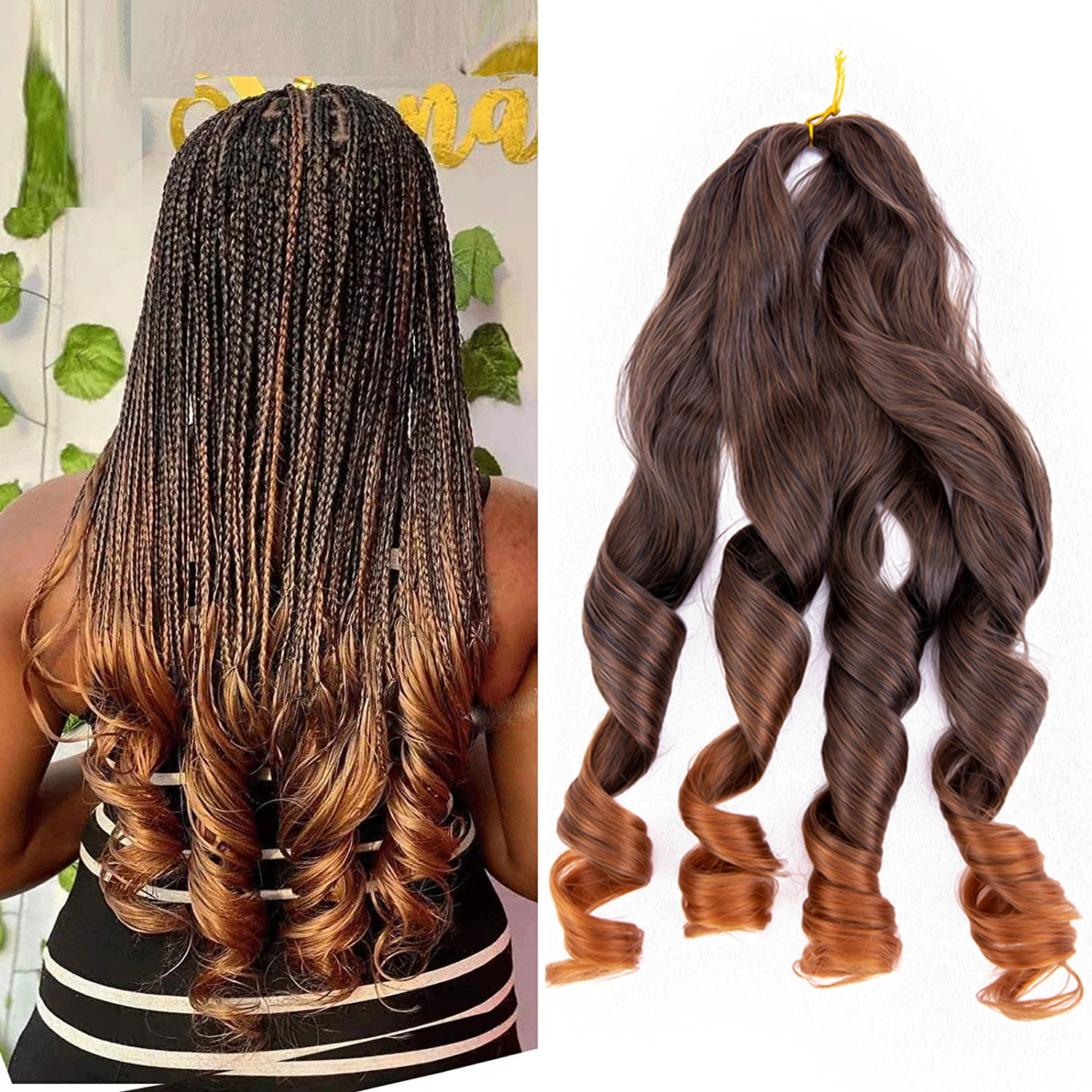 Extensiones-de-Cabello-sint-tico-para-mujeres-negras-extensiones-de ...