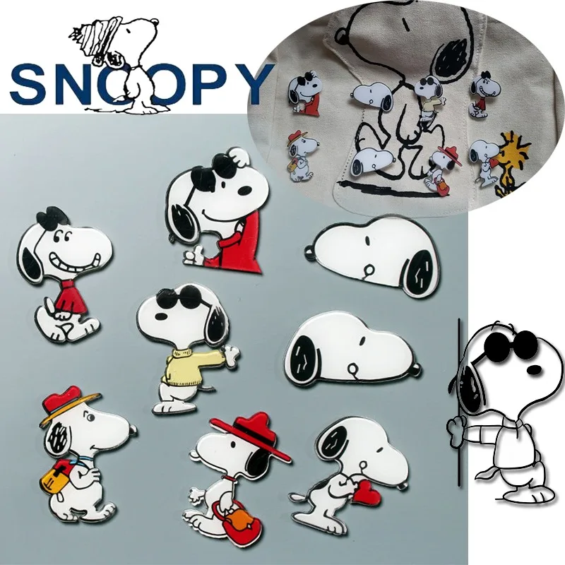 8CPS-Snoopy-Metal-Enamel-Brooch-Cute-Fashion-Cartoon-Personality ...