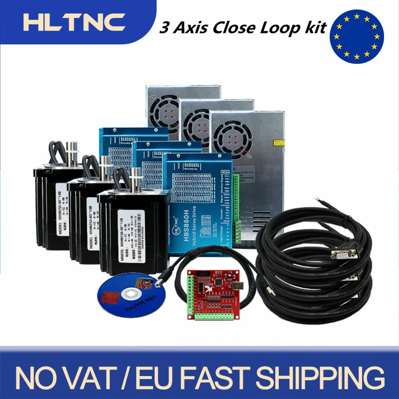 Stepper Motors | Mach3 - 3 Axis 4.5 8.5 12 N.m Loop Stepper Motor Nema34 Dc Hbs86 - Aliexpress