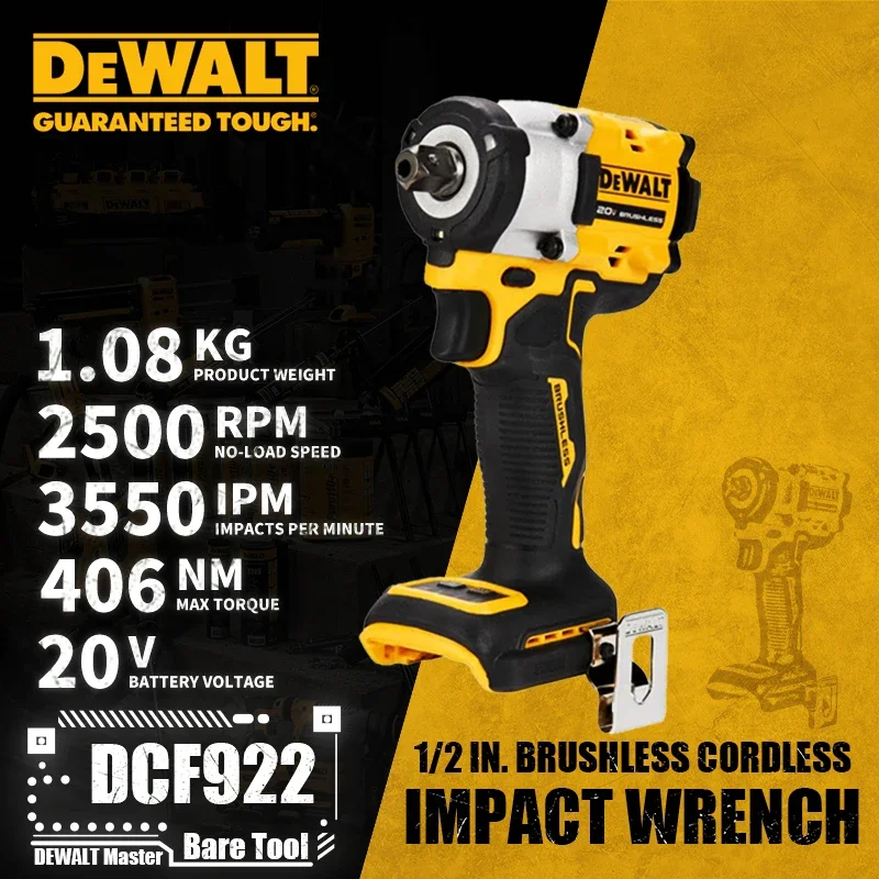 DEWALT-DCF922-1-2in-Brushless-Cordless-Impact-Wrench-With-Detent-Pin ...