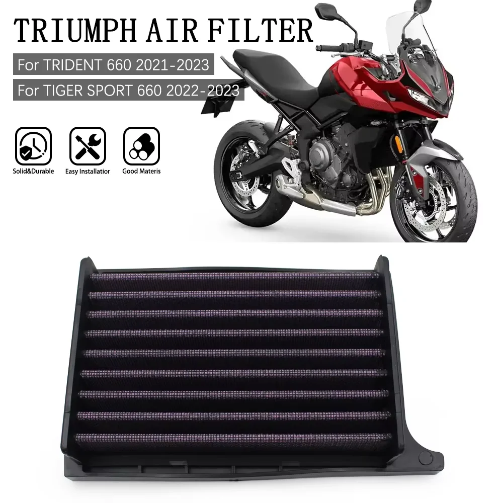 Motorcycle Engine Air Intake Filter Cleaner Flow Non woven Fabric Air ...