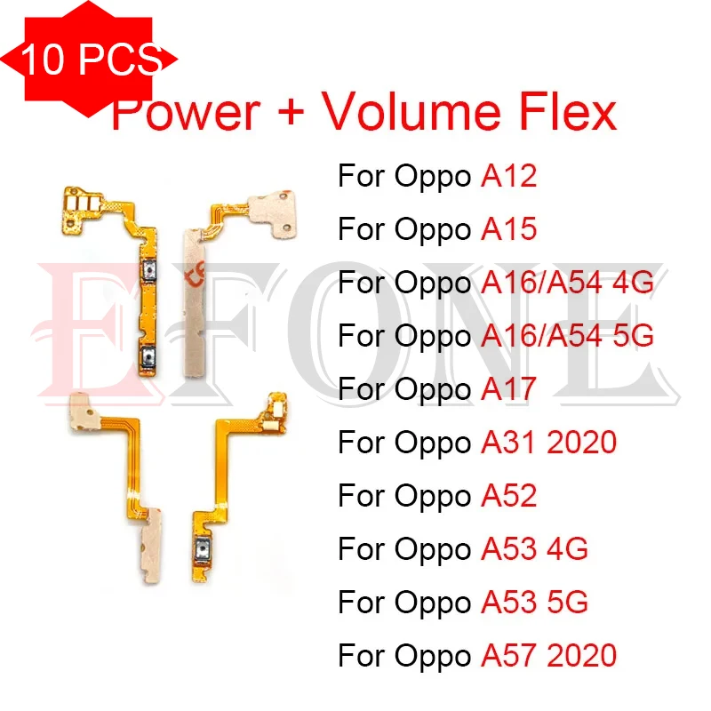 10PCS For Oppo A12 A15 A16 A54 A17 A31 2020 A52 A53 A57 2022 5G Power ...