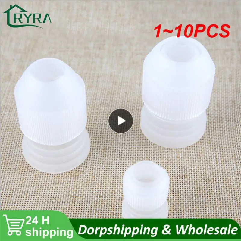 1-10PCS-Plastic-Decorating-Mouth-Converter-Adapter-Icing-Piping-Nozzle ...
