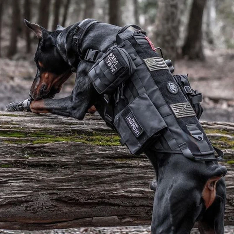 Dog-Harness-Vest-Military-For-K9-Service-Big-Dog-Clothes-Dogs ...
