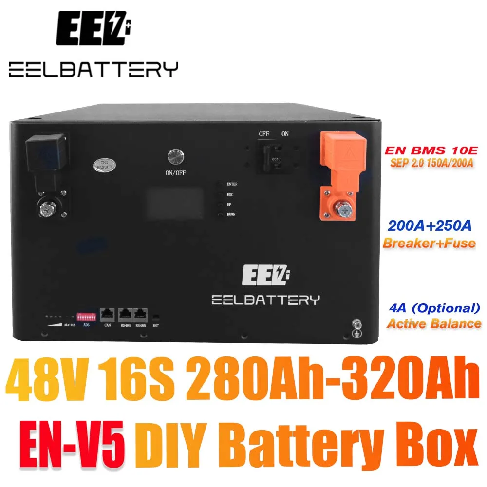 EEL 16S 48V LiFePO4 Battery Case EN V5 for DIY Solar 280Ah Batteries ...